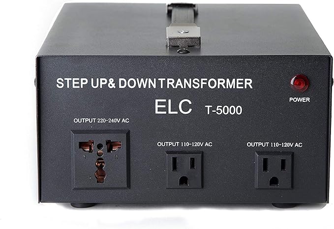 ELC T-5000+ 5000-Watt Voltage Converter Transformer - Step Up/Down - 1 ...